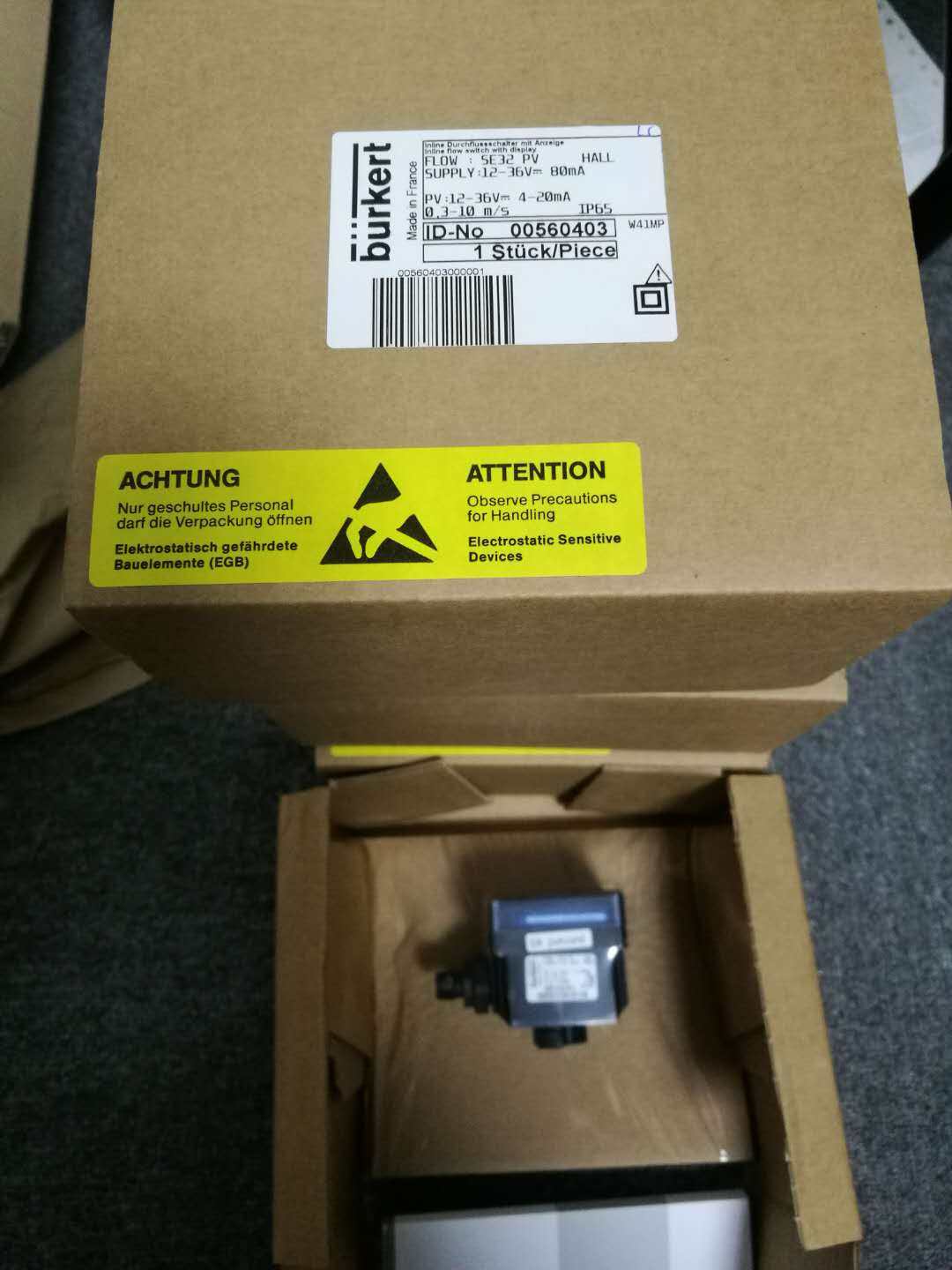 burkert flowmeter SE32 00560403 German Baode flowmeter 560403 4-20mA