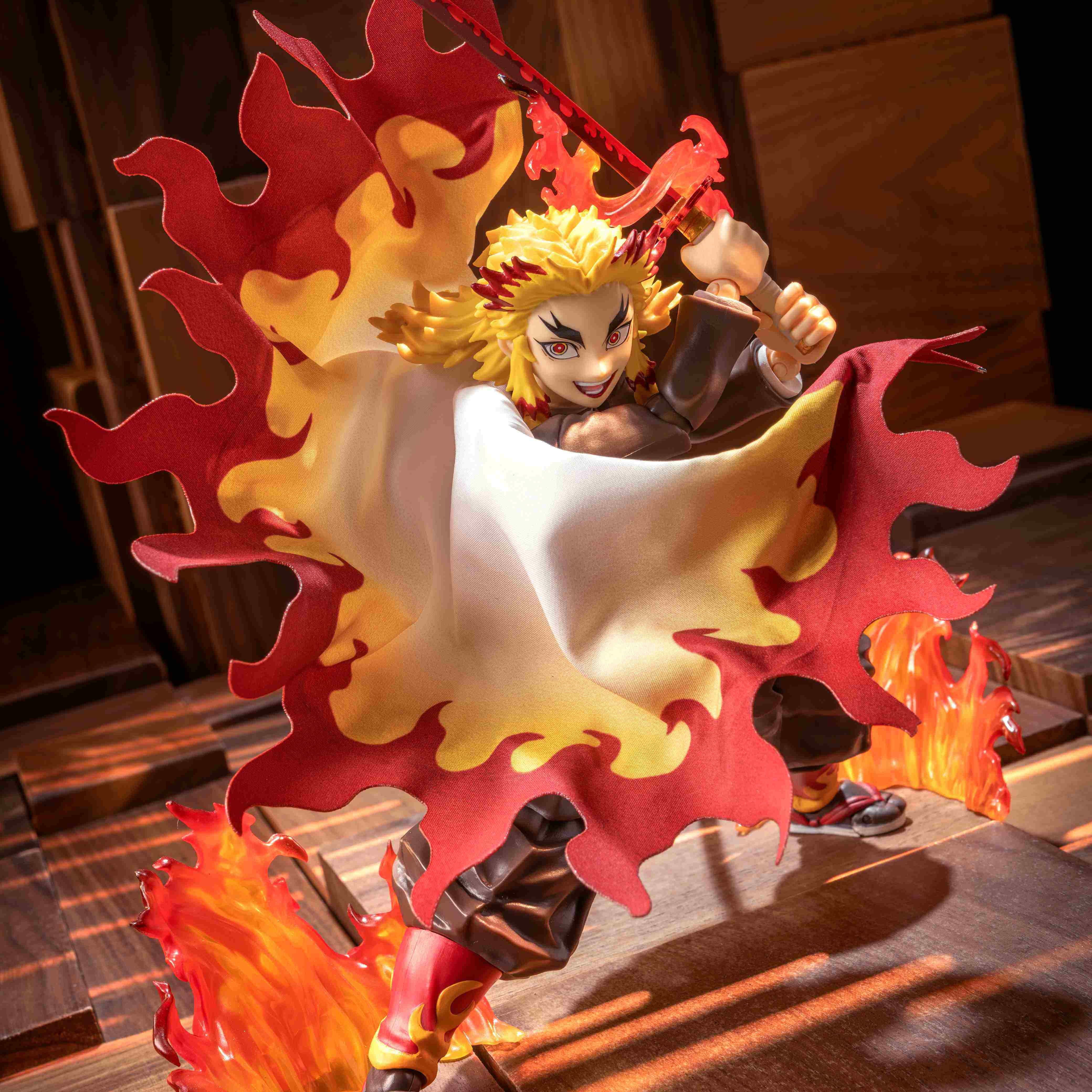 figma BUZZmod 鬼灭之刃 炎柱 炼狱杏寿郎披风：让你一秒变动漫主角！🔥🔥🔥-手办-淘宝好物网