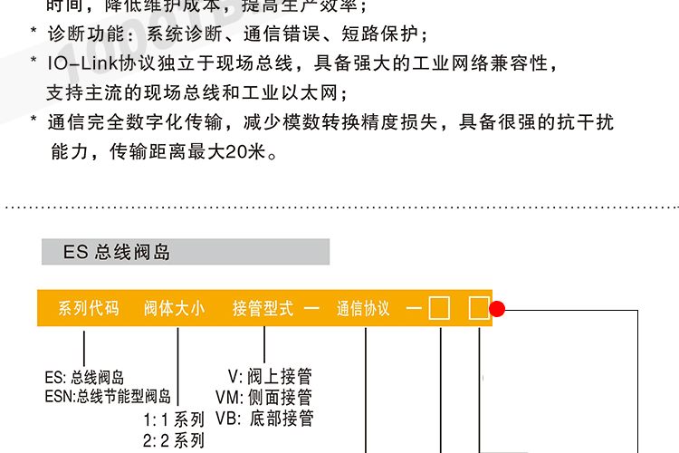 EMC通讯协议阀岛 ESV1M-EC32-10S-C6E4-U-ES2V-PN32-5SCEP-C4E4-U