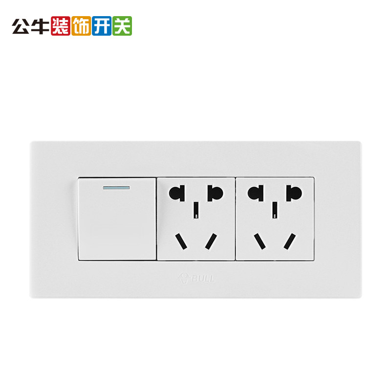 Bull switch socket 118 type one open half switch 6 hole power outlet ...
