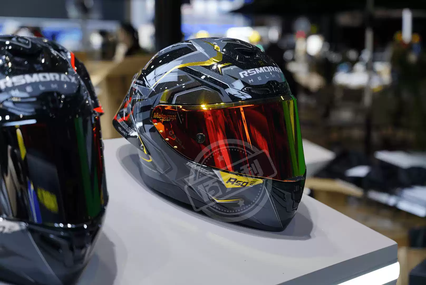 RSMORAX摩雷士r50spro头盔摩托车r50s大尾翼全盔百花齐放