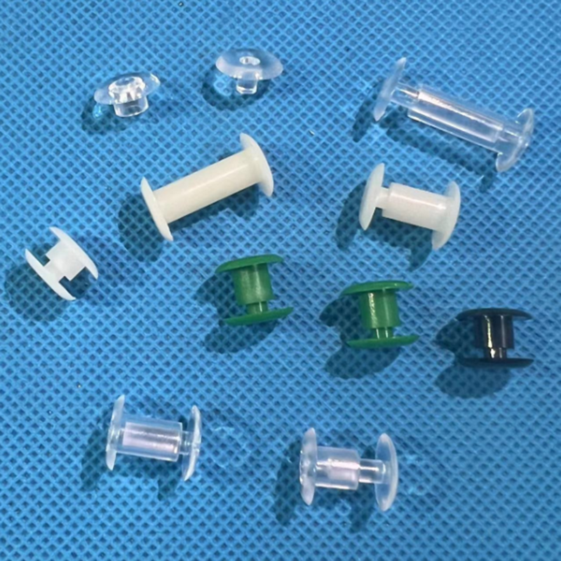 [USD 3.96] Plastic stationery buckle Nylon rivet black and white ...