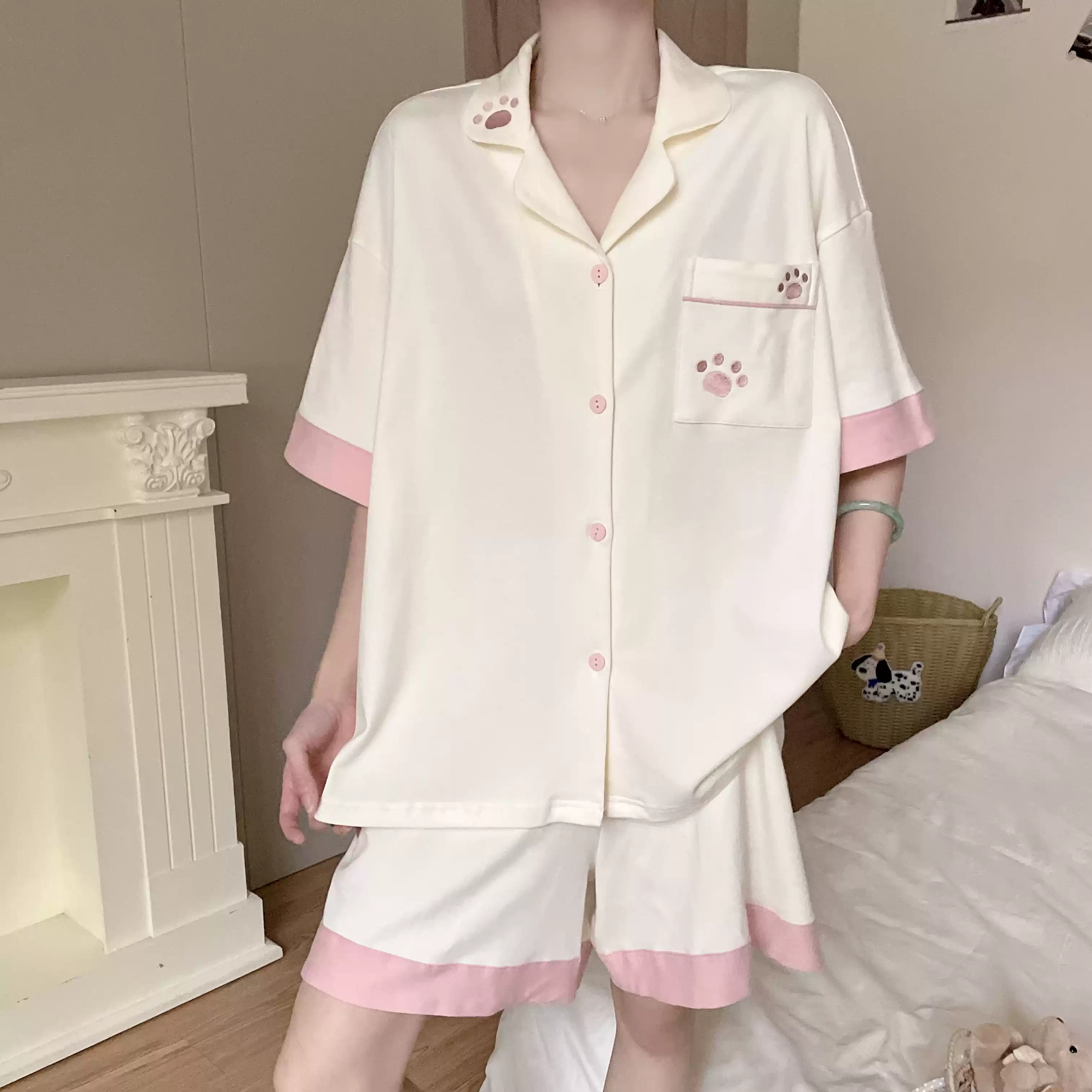 睡衣女款夏季短袖三件套纯棉2026新款夏季高级感100棉布料家居服-淘宝Taobao | 天猫Tmall