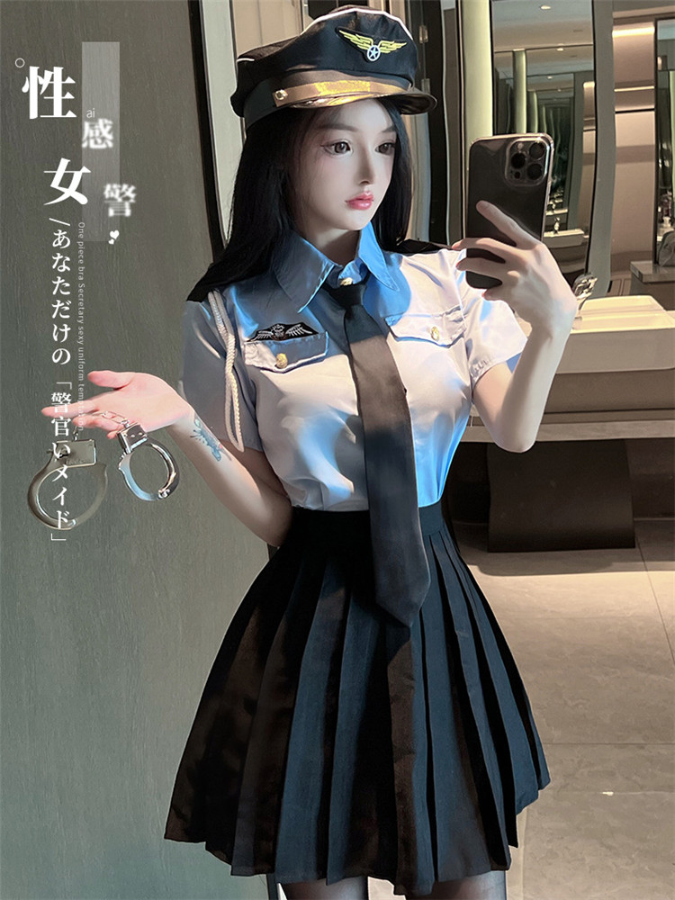 性感空姐女警cos角色扮演制服套装主播诱惑夜店酒吧派对演出服装-Taobao