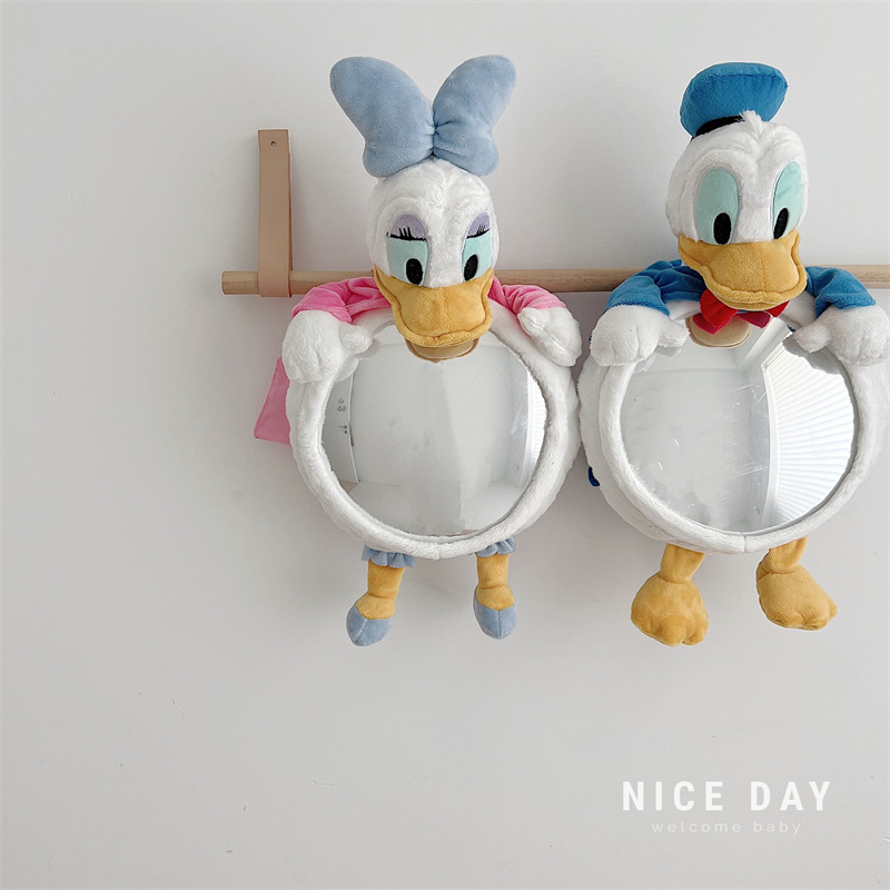 Korean ins car baby observation mirror: security guard + cute cartoon ...