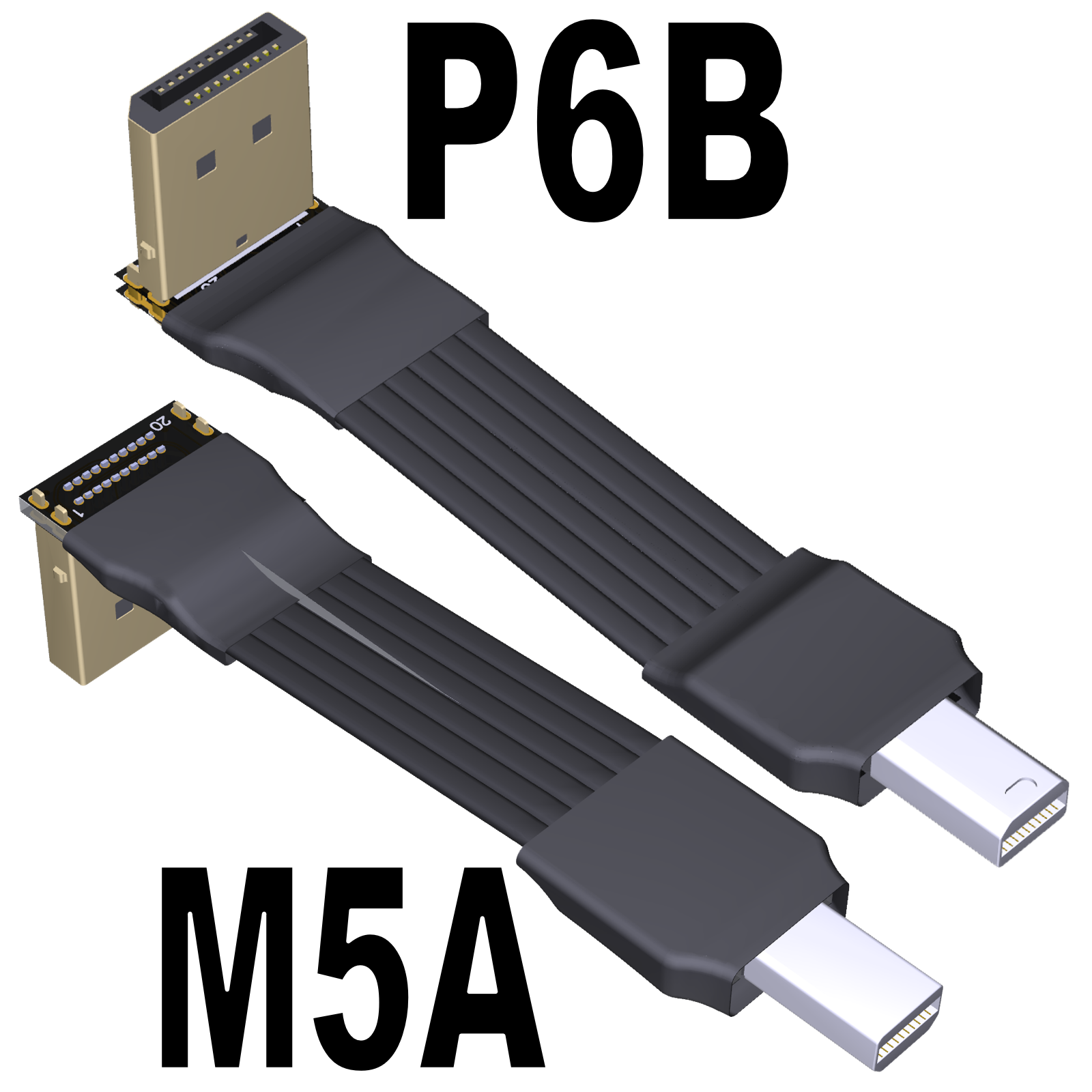 🔌【游戏党福音】ADT DP公对公延长线mini-displayport DP1.4转角扁平薄显卡连接线，让你告别桌面杂乱！🎮💻-数据线-淘宝好物网