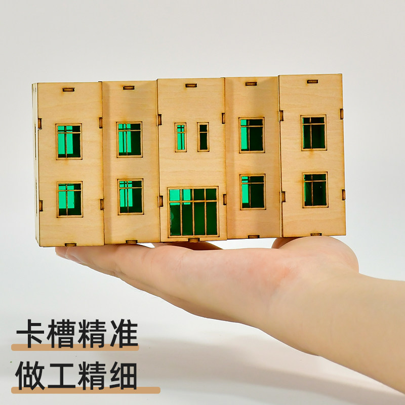 都市风光微缩：GAOTU手工椴木办公模型🌟-场景-淘宝好物网