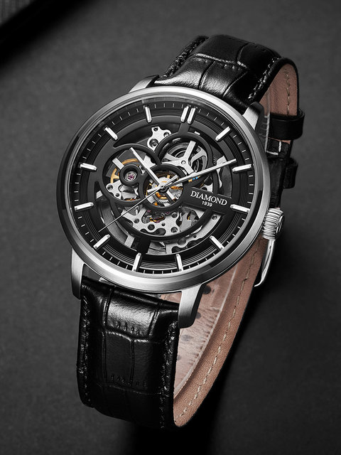 Shanghai Diamond Watch Men's Automatic Mechanical Watch Double-sided ...