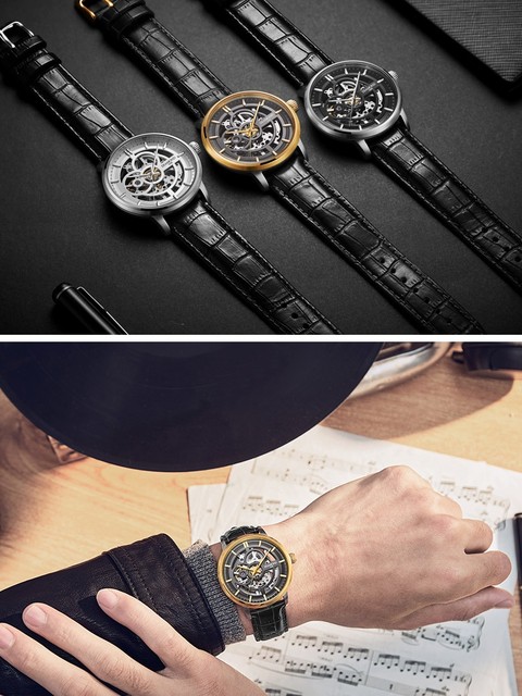 Shanghai Diamond Watch Men's Automatic Mechanical Watch Double-sided ...