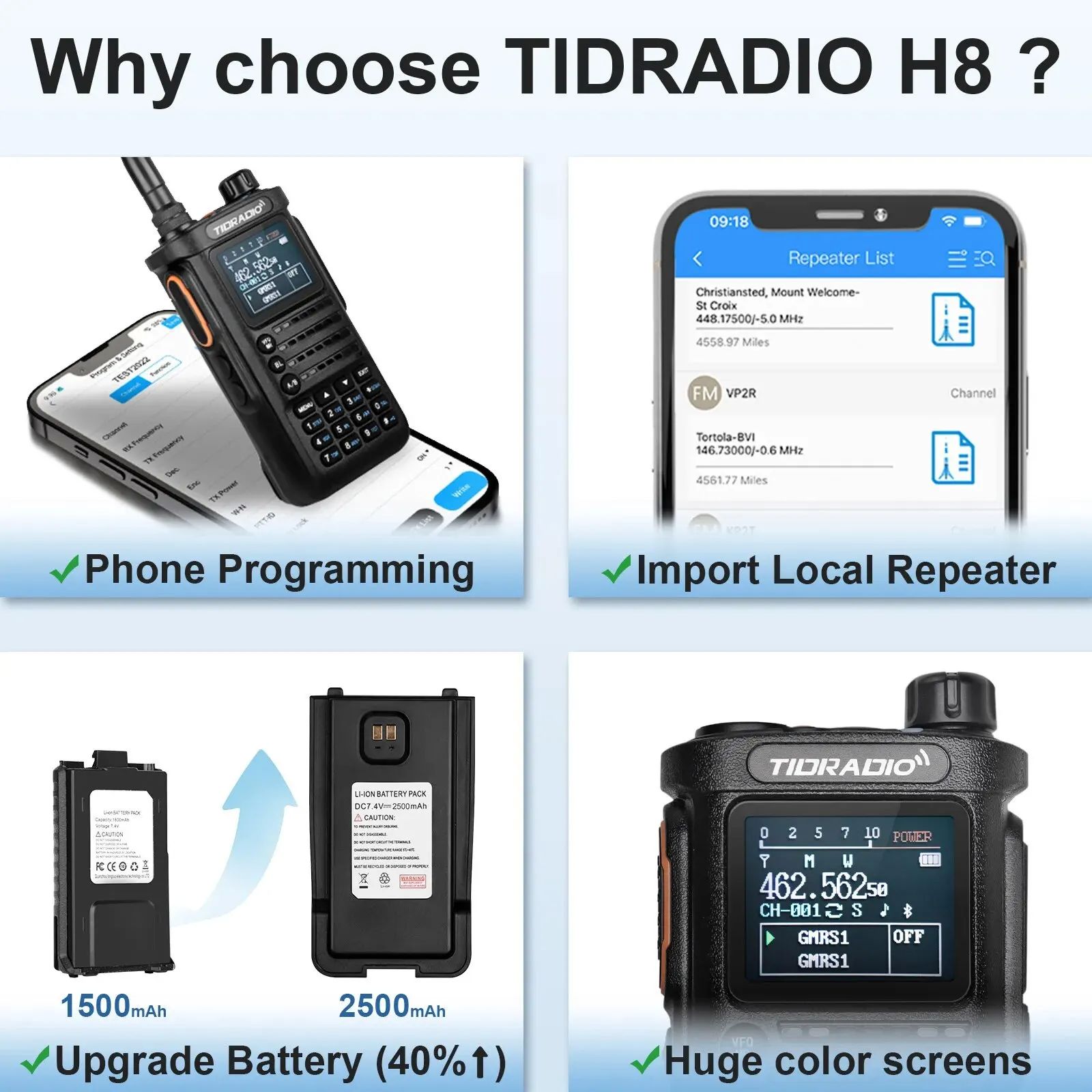 TIDRADIO TD H8，长距离对讲机有多强？🔋深度评测与解析-通信设备配件-淘宝好物网