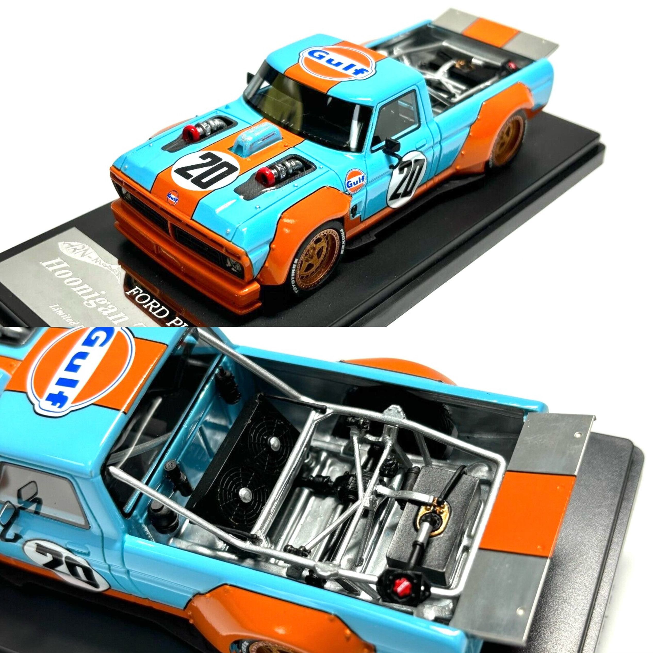 HRN福特F-150高性能Hoonitruck 1977 Gulf 1:43模型车：收藏级海湾石油经典再现！-汽车模型-淘宝好物网
