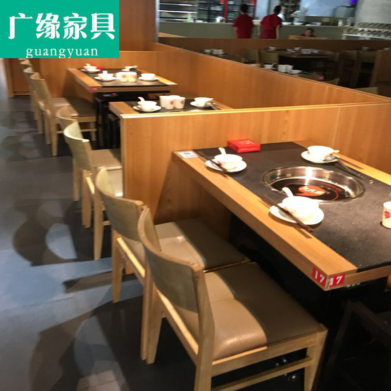 Fire burning stone hot pot table marble theme restaurant induction ...
