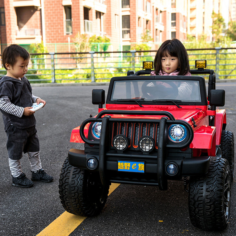 Big four-wheel drive two-seat children's electric car 4-5 years old 1-3 ...