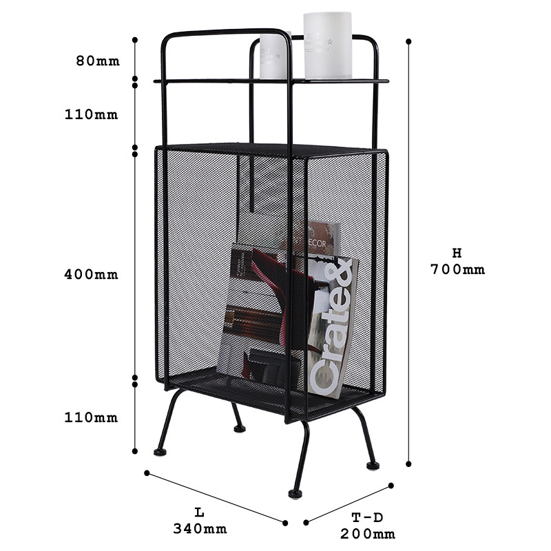 Eucalyptus Nordic wrought iron floor racks bedroom bedside living room ...