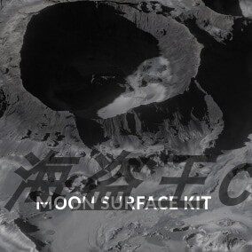 Moon surface building kit 月球表面地形场景 虚幻5 UE5