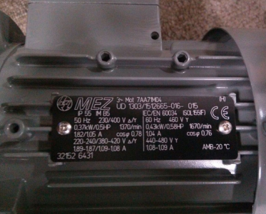 German MEZ Motor Motor Motor 7AA112M02 4KW B3 B5 B14 original MEZ brake ...