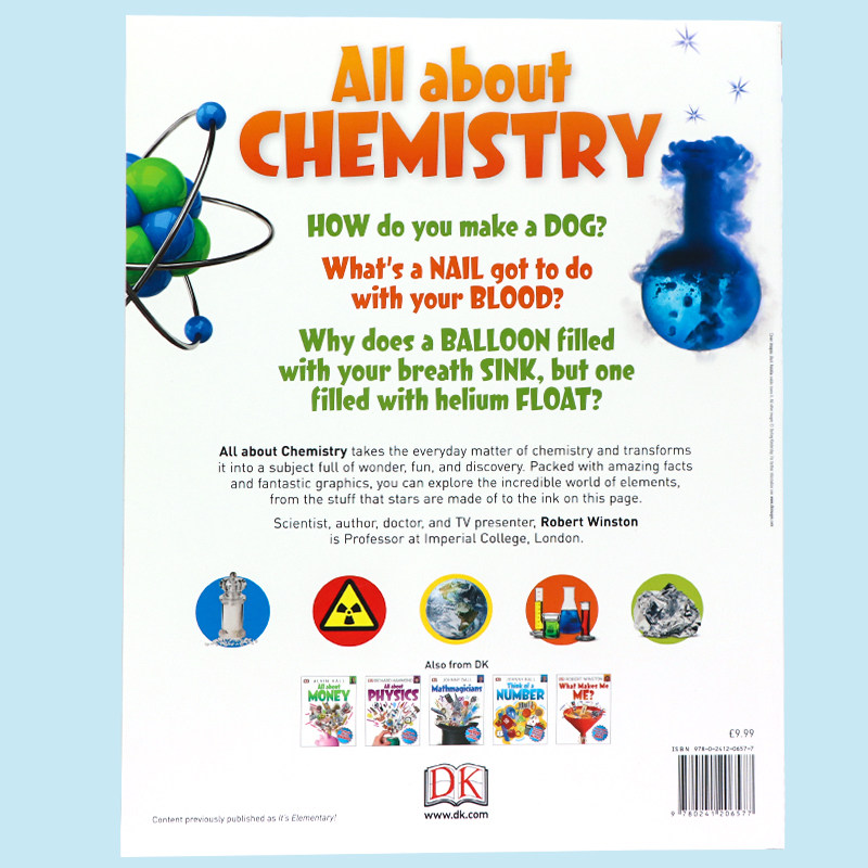 DK《All About Chemistry》：有趣的化学科普书，带你探索元素世界！-科普读物/自然科学/技术类原版书-淘宝好物网