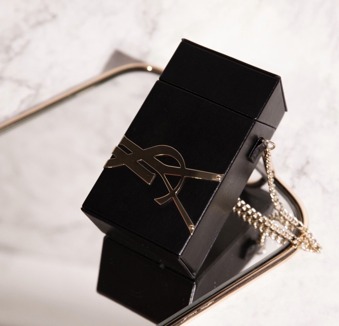 YSL Saint Laurent ysl Free Water Gift Perfumer Box Black Cosmetic Bag ...