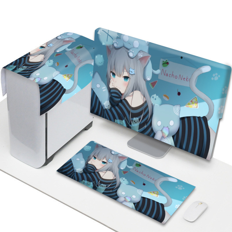 [USD 7.87] Computer cover desktop Japanese cute girl monitor keyboard ...