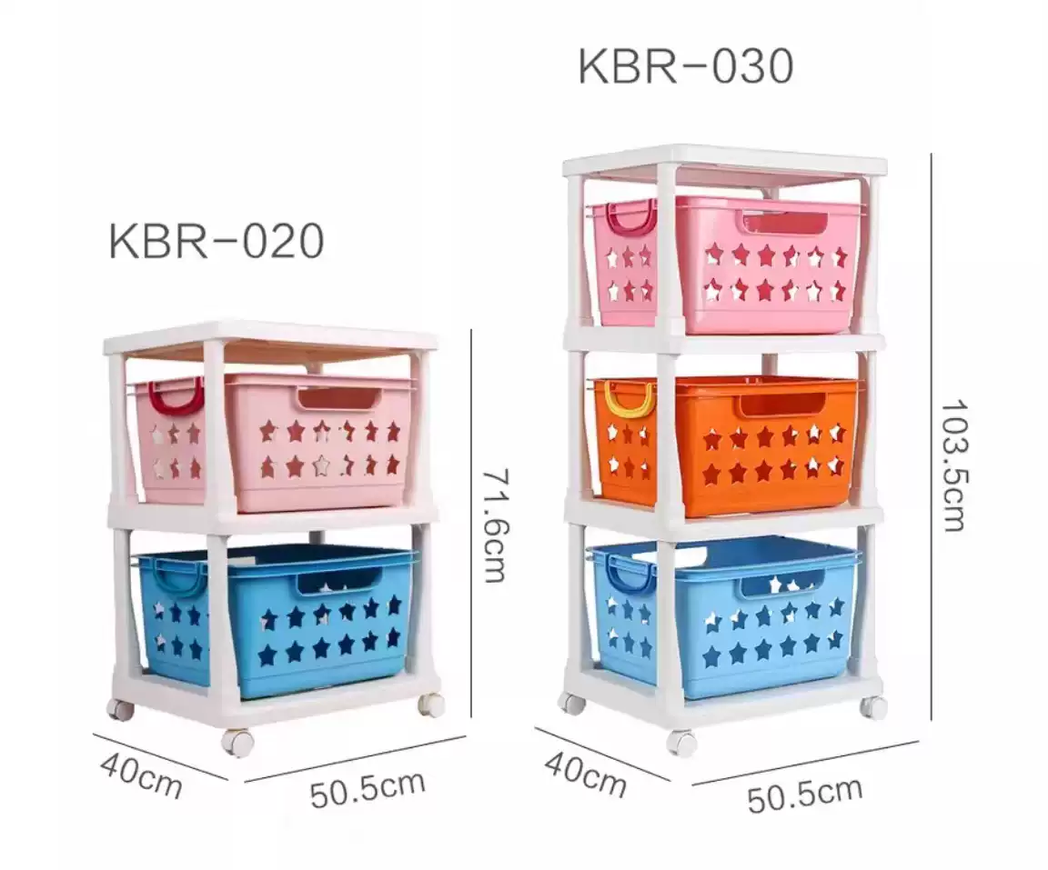 IRIS玩具收納箱IRIS兒童塑料多層整理框置物架愛麗絲kbr-030彩