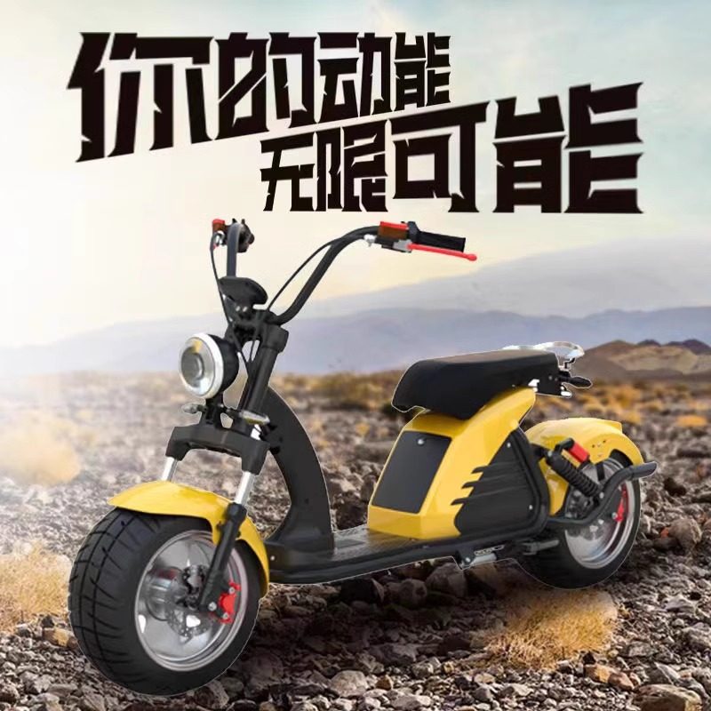 Big wide tire harley electric scooter, your new pet for travel?