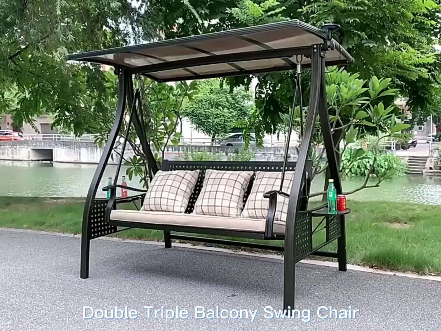 Modern Lounge Swing Chair Luxury Outdoor Swing Chair Garden Patio 3 ...