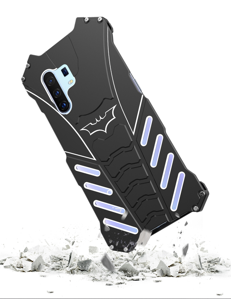 R-Just Batman Shockproof Aluminum Shell Metal Case with Custom Bataran ...