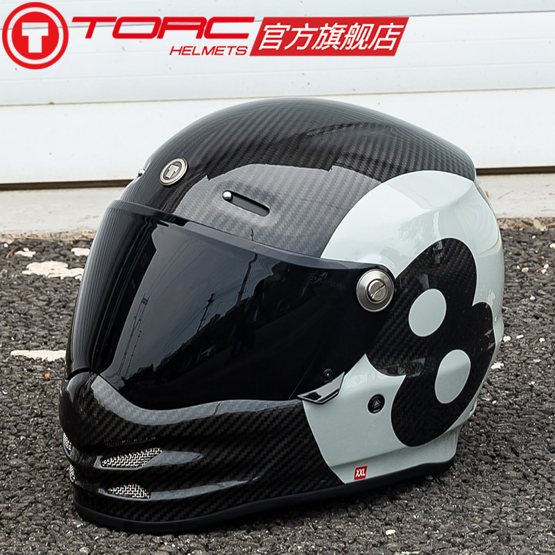 [USD 498.93] TORC Motorcycle Carbon Fiber Helmet Full Helmet Large Code ...