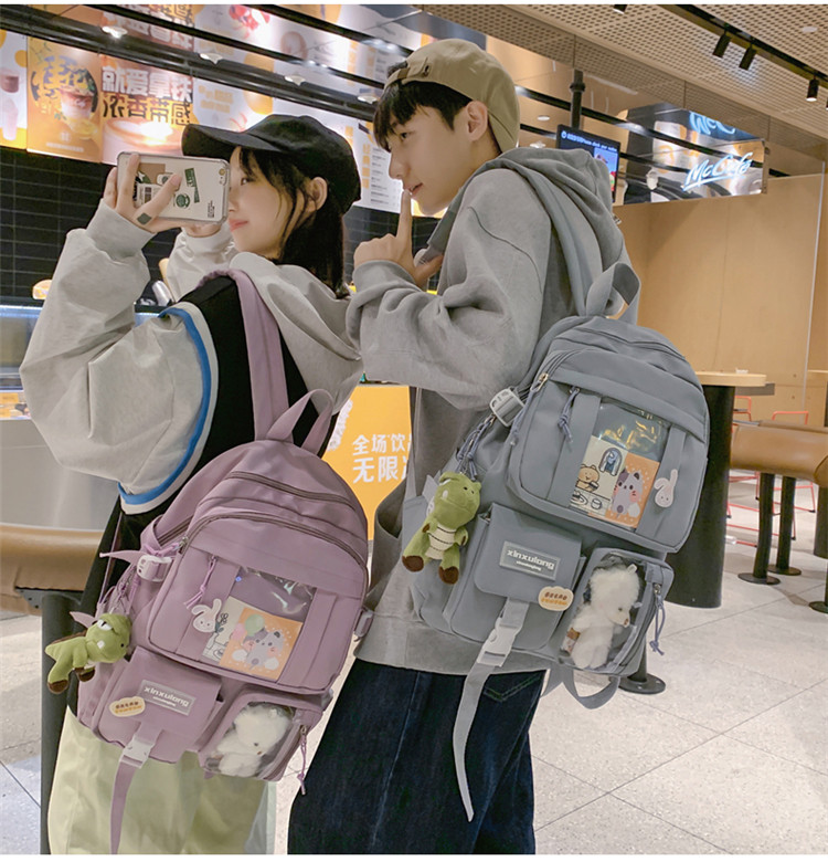 Schoolbag Female College Students Simple Ins Japanese Harajuku Style ...