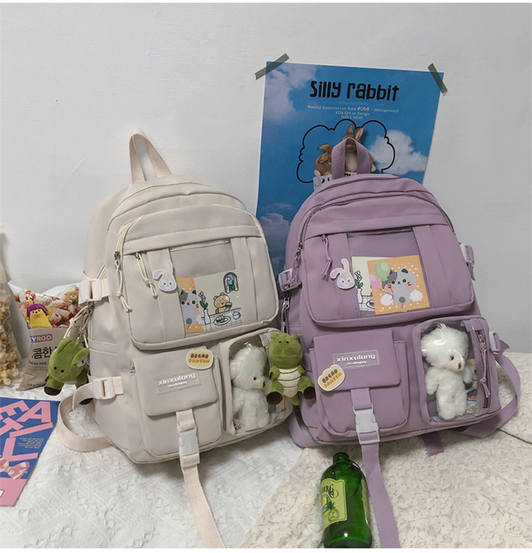 Schoolbag Female College Students Simple Ins Japanese Harajuku Style ...