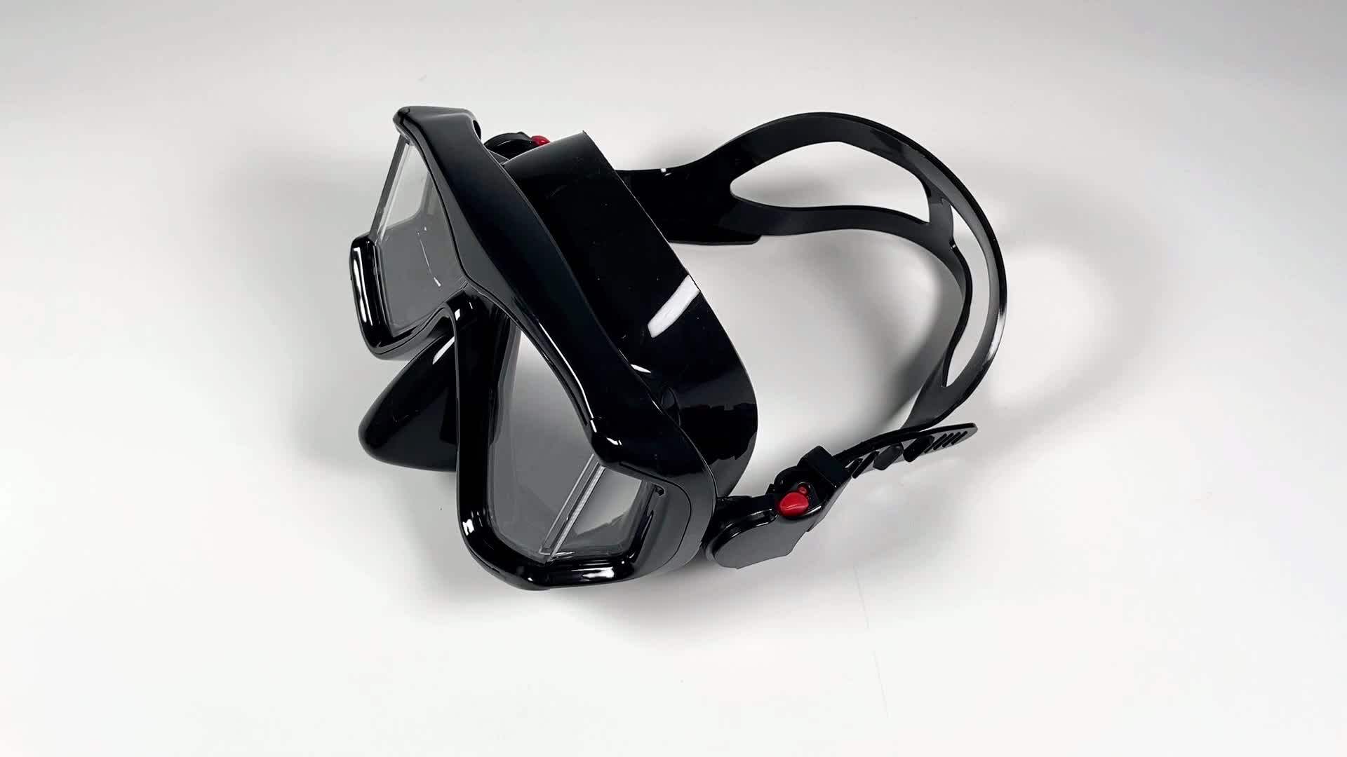 180 Degree Panoramic View Big Frame Tempered Glass Diving Mask Anti-fog ...