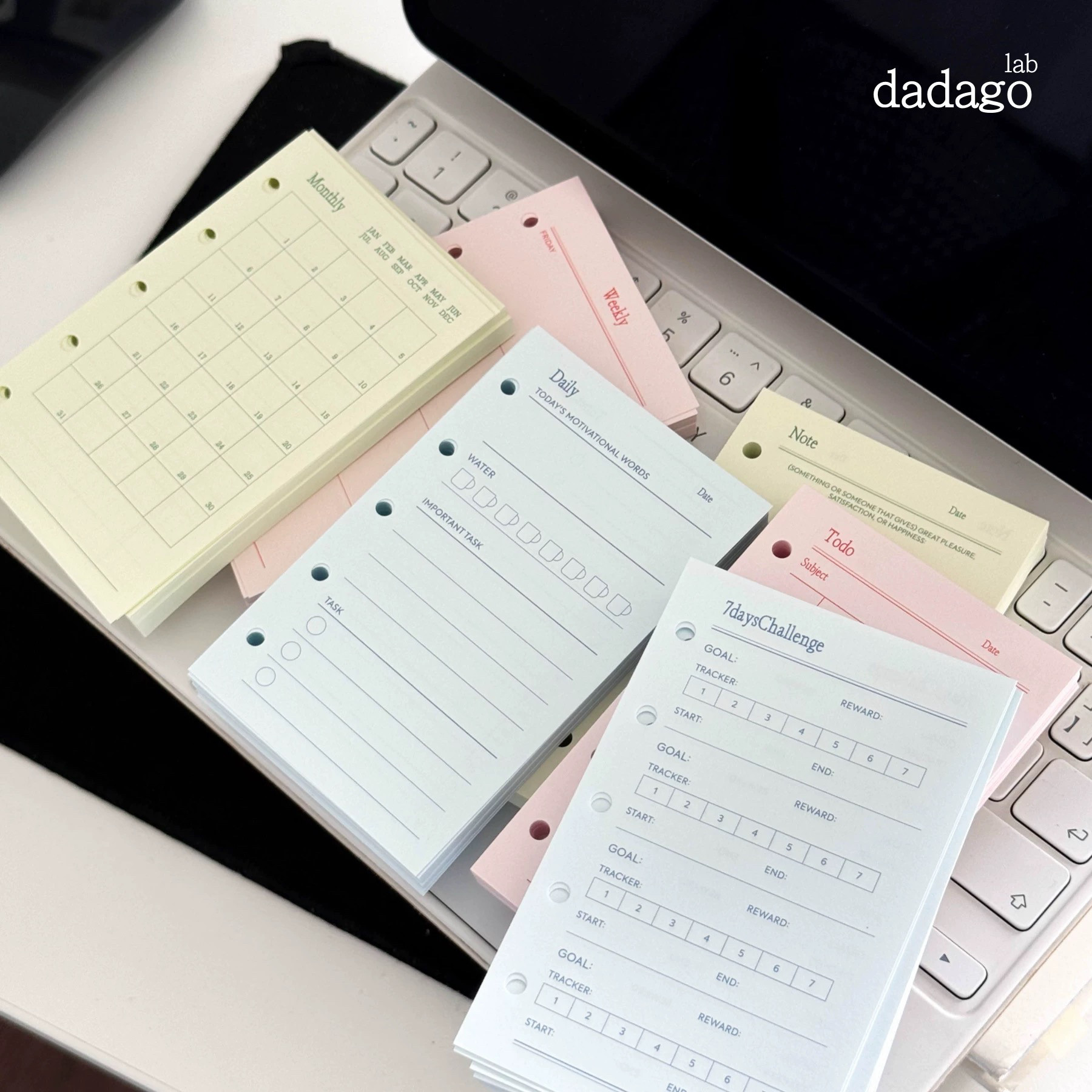 便签分装｜dadagolab 链接1 m5/a7内页功能计划打卡时间轴法文格