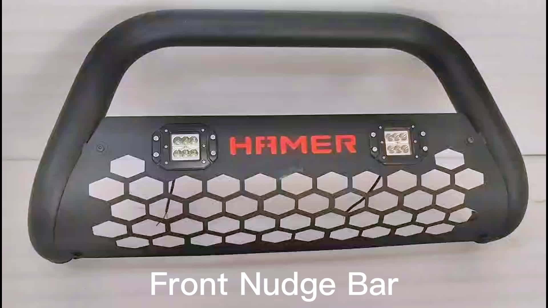 Custom 4x4 Pickup Bull Bar Front Nudge Bar For Hamer Navara Np300 Titan ...