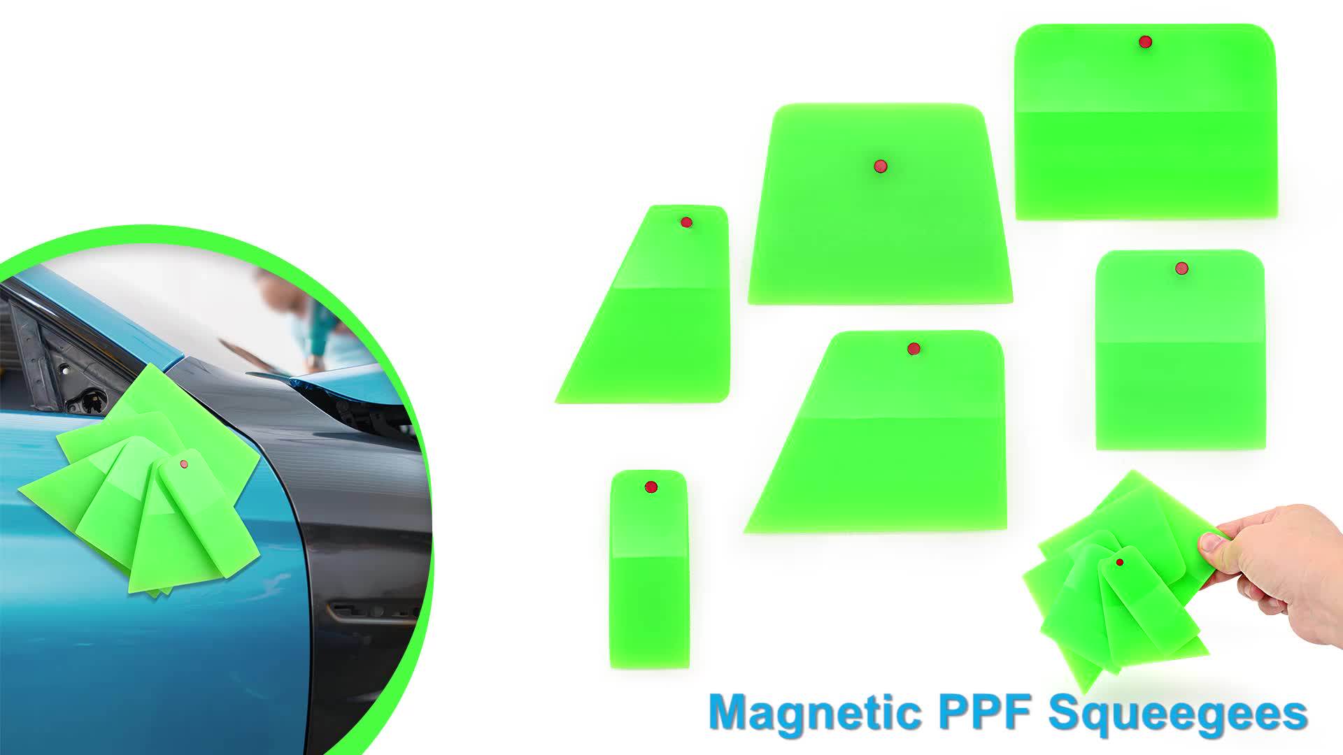 Foshio Red Magnetic Ppf Film Installation Wrapping Tools Ppf Squeegee ...