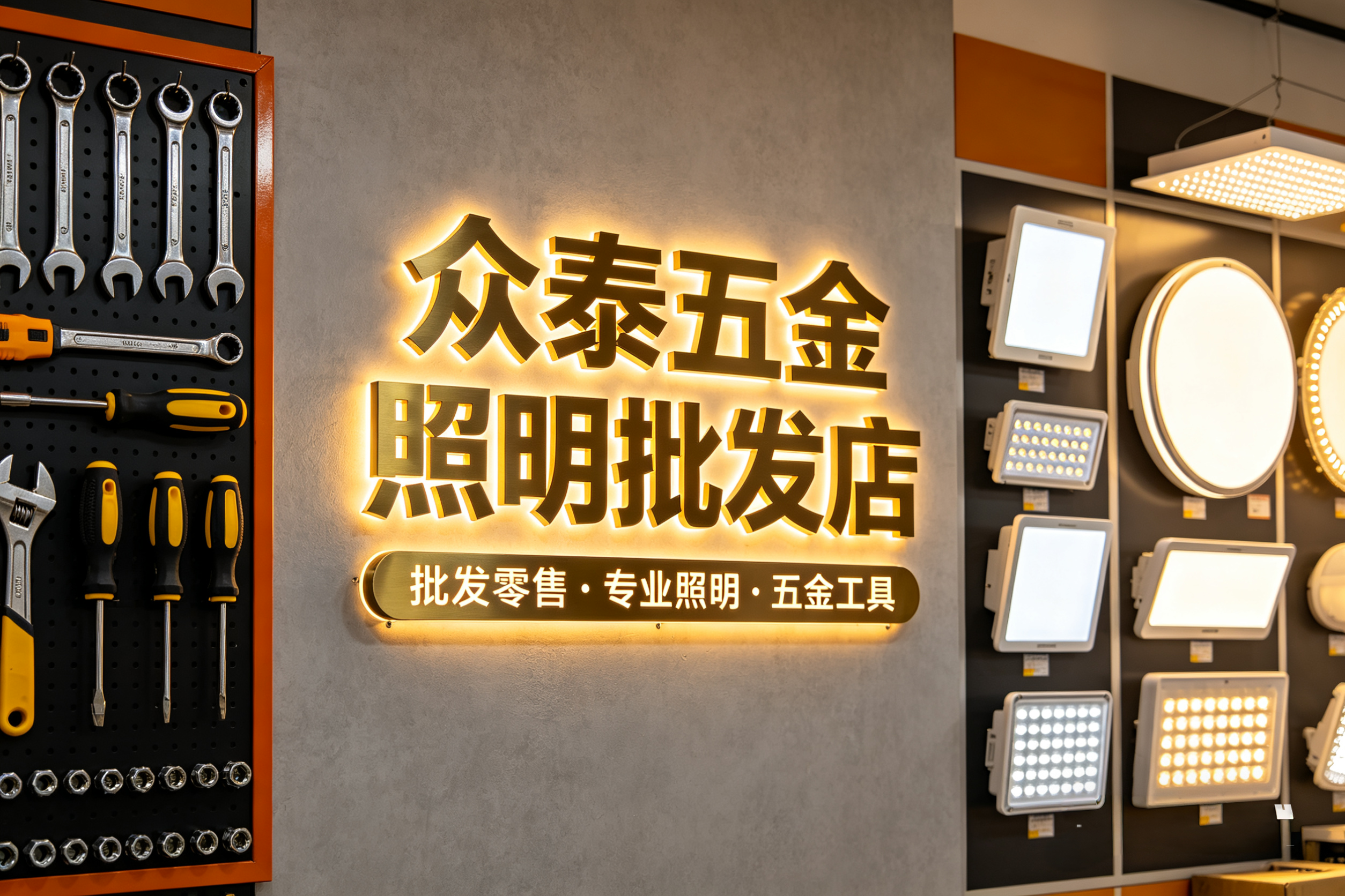 众泰五金照明批发店