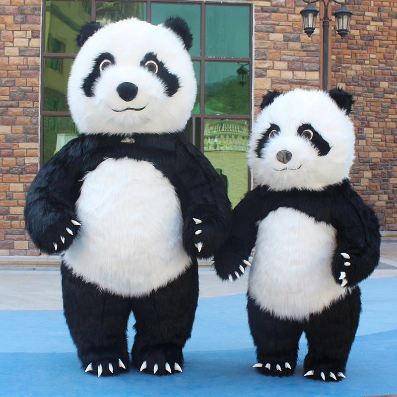 🎉 Super cute is coming! personalized inflatable giant panda cartoon ...
