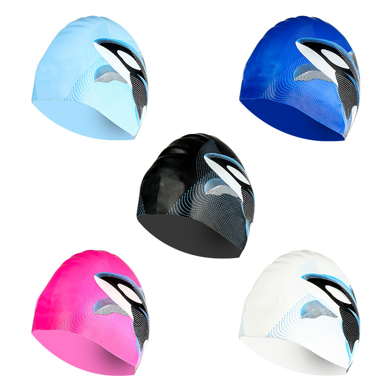 arena silicone swimming cap dream killer whale male and female size ...