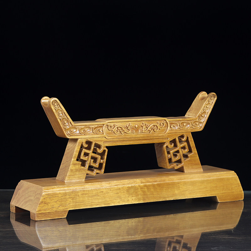 Solid wood engraving town stable sword knife frame mahogany chicken ...