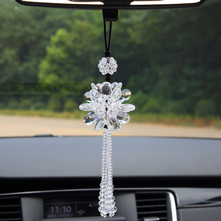 South Korea's new car pendant crystal pink women's car interior ...