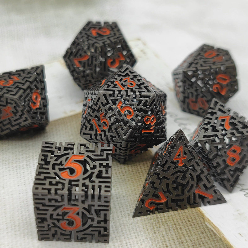 Купить Металл полый игра в кости 7 установите Полимористый DND -бег ...