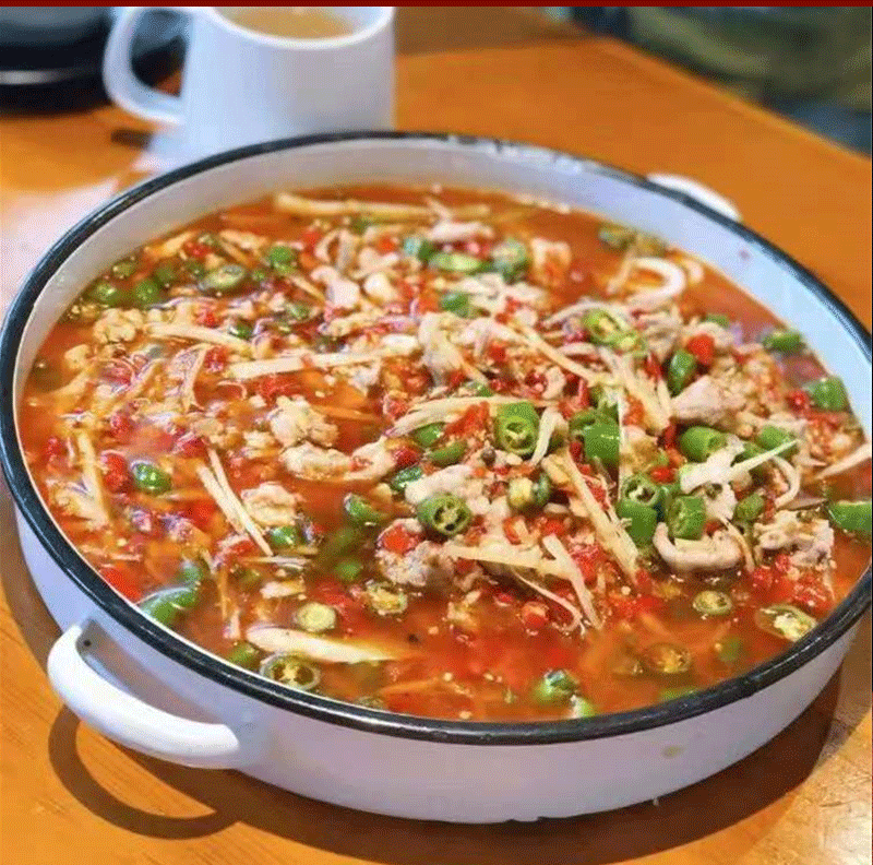 extra thick enamel double ear plate enamel shallow pot 30cm large soup ...