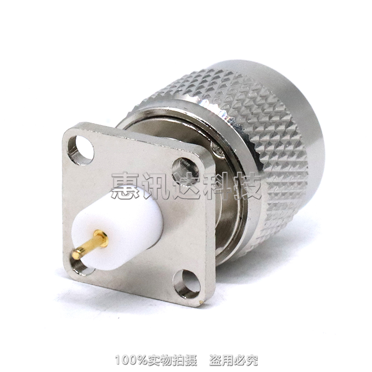 N-JFD-1 N型公头小法兰微带连接器带法兰盘固定L16-50KFD 粗绝缘-阿里巴巴