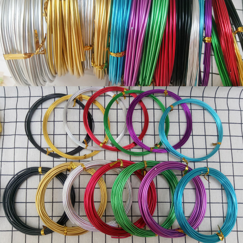 Buy 1/2/2.5/3mm color aluminum wire DIY aluminum wire soft aluminum ...