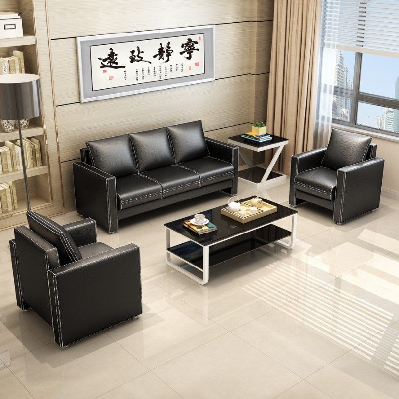 Office Sand Discovery Simple Manager's Room Reception of True Coal-skin ...