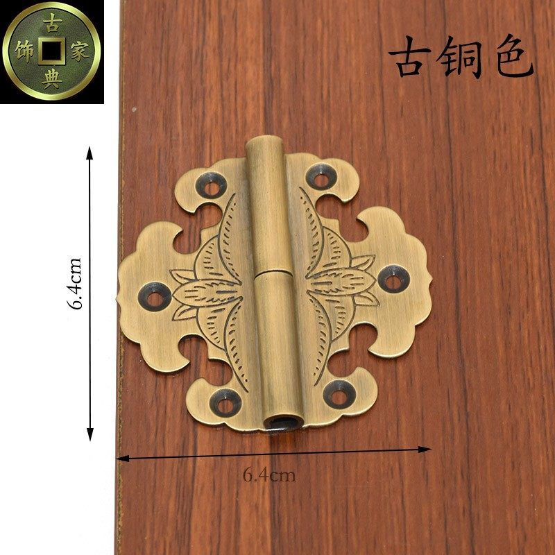 [USD 6.43] Solid Copper Antique Hinge Full Copper Cabinet Door Hinge ...