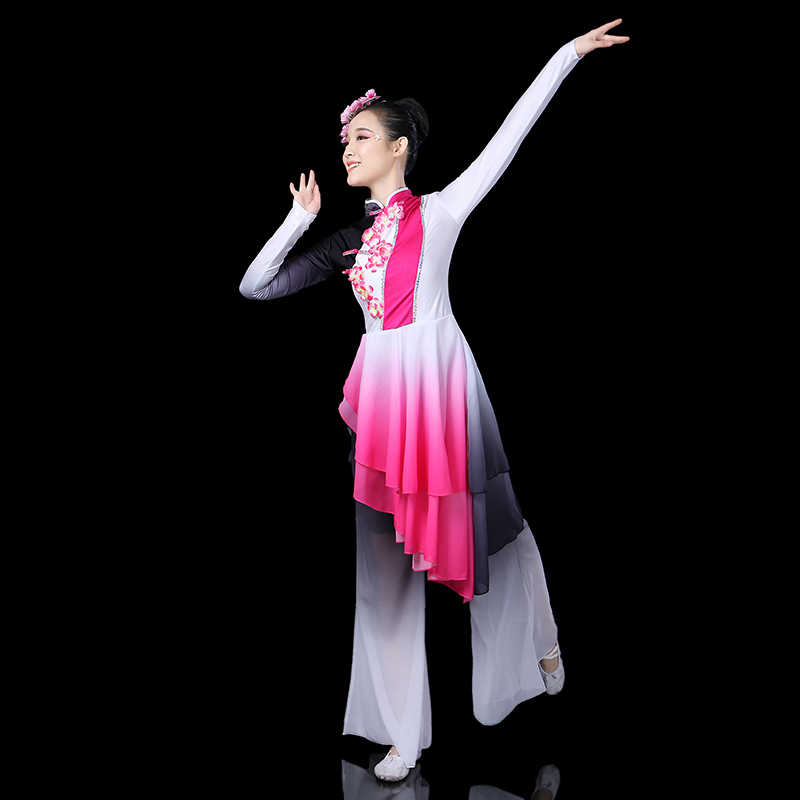Chinese folk dance costumes for women Classical dance costumes plum ...