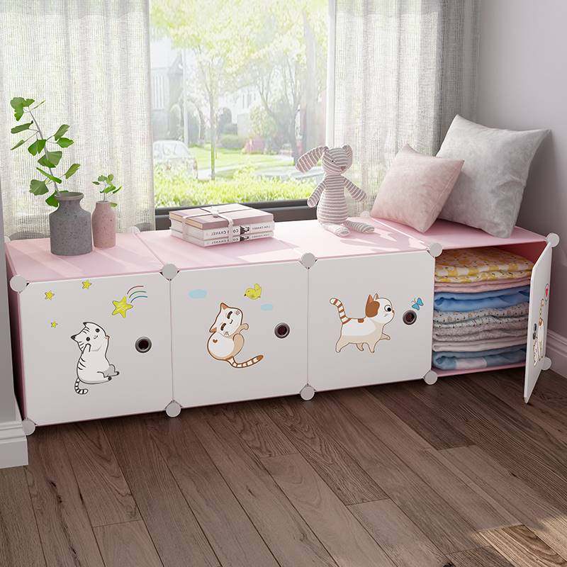 [USD 13.92] household balcony bay window cabinet storage cabinet free ...