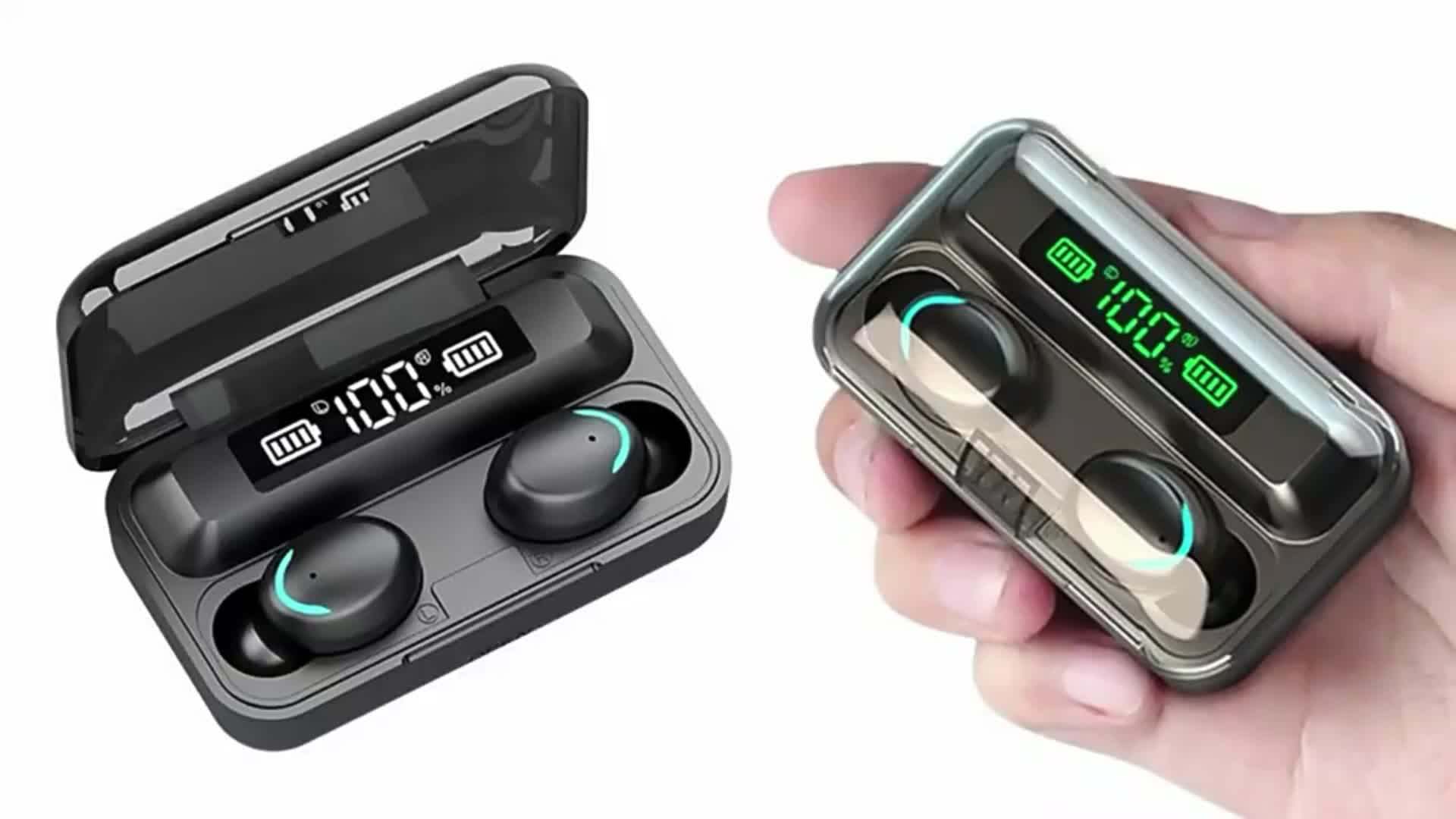 F9 Tws Earphone 9d Hifi Stereo Led Display Waterproof In Ear Headphone ...