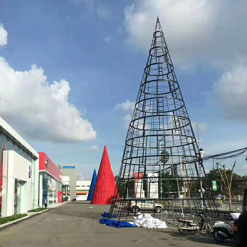 Large outdoor christmas tree stand: 🎄 3m to 15m conical steel frame ...