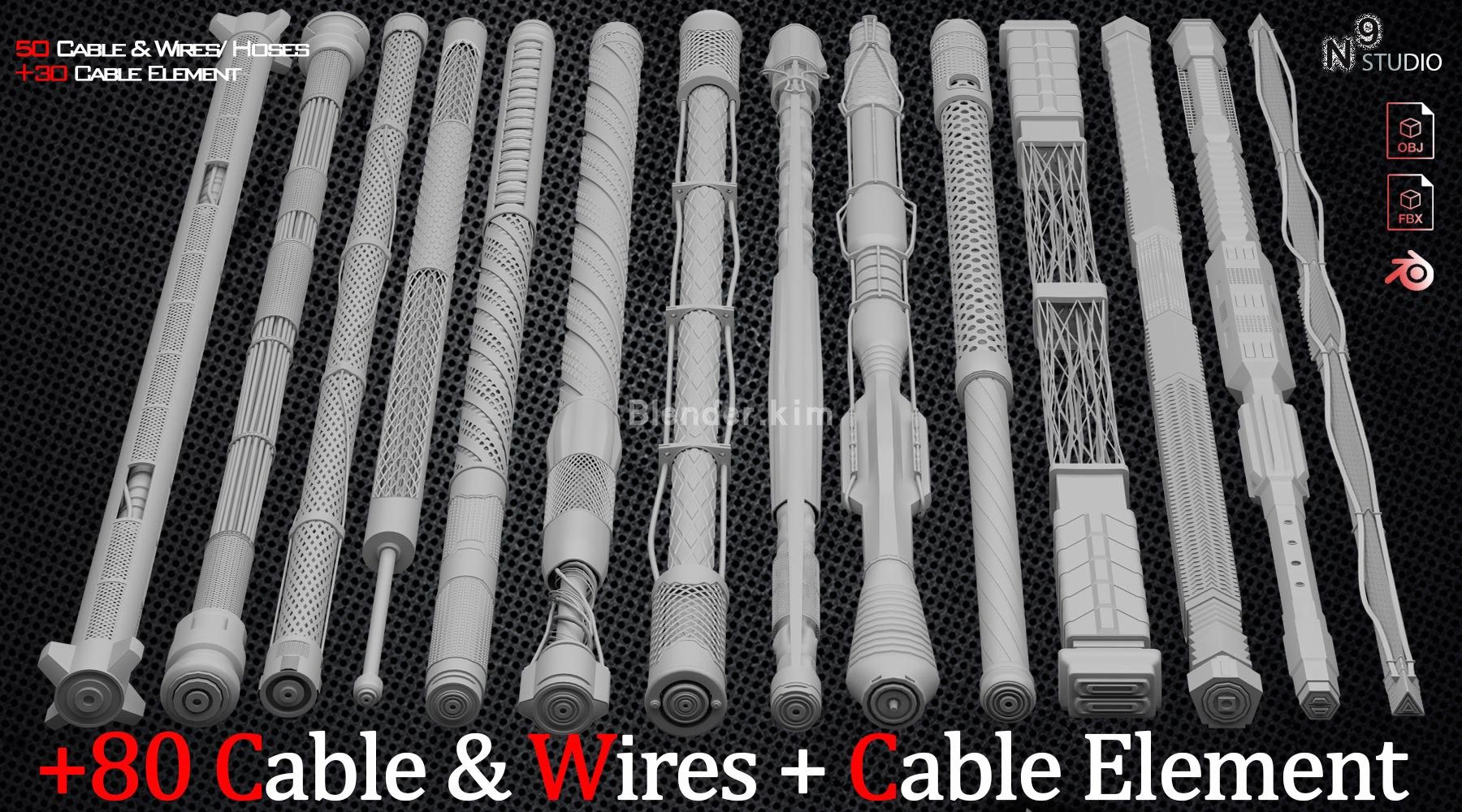 80+电缆、电线、软管和电缆元件 Cable ,Wires, Hoses And Cable Element-魔酷网